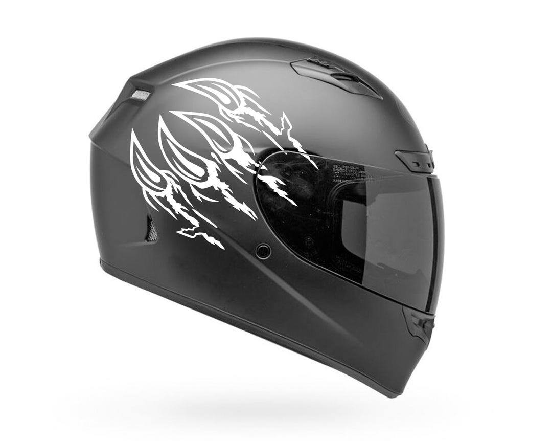 Motorcycle Helmet Sticker Claw Marks / Decal / Waterproof Vinyl Decor ...