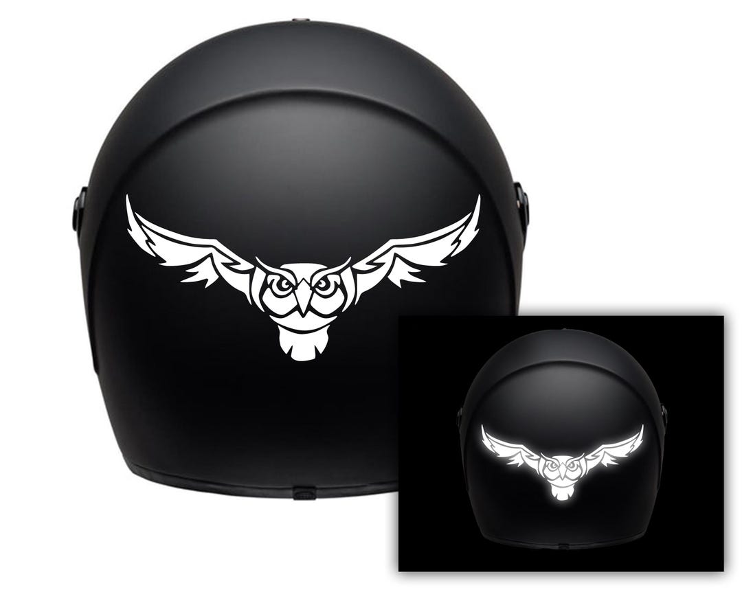 Reflective Motorcycle Helmet Sticker / Decal / Waterproof Vinyl Decor ...