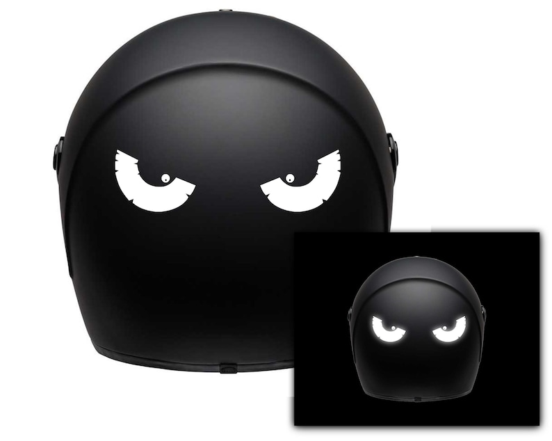 Reflective Motorcycle Helmet Sticker / Decal / Waterproof Vinyl Decor ...