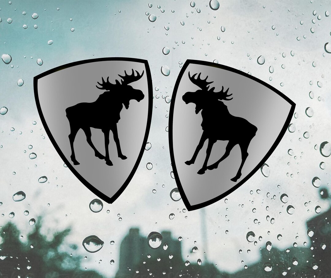 Car Sticker Prancing Moose / Car Decal / Animal / Vinyl Sticker 2pcs ...