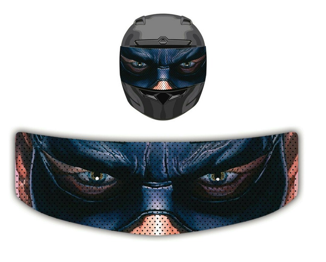 Motorcycle Helmet Perforated Sticker / Decal / Skin / Visor Tint Shield ...