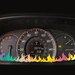 Holographic Flame Fire Car Dashboard Decal Car Window Sticker / Decal ...