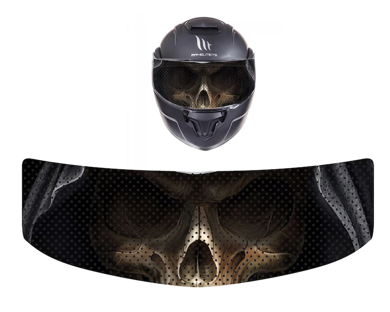 Motorcycle Helmet Perforated Sticker / Decal / Skin / Visor Tint Shield ...