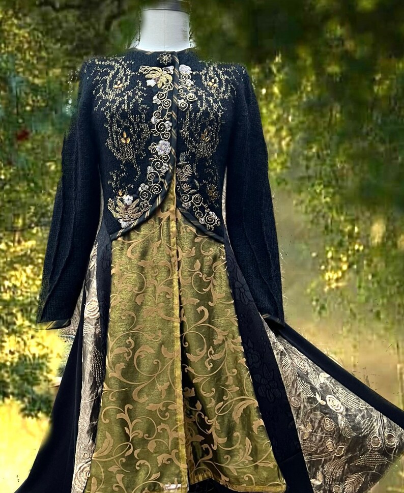 Wearable Art Long Winter Sweater Coat Fantasy Unique - Etsy