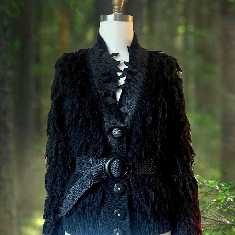 Fluffy Leather Jacket Women - Etsy