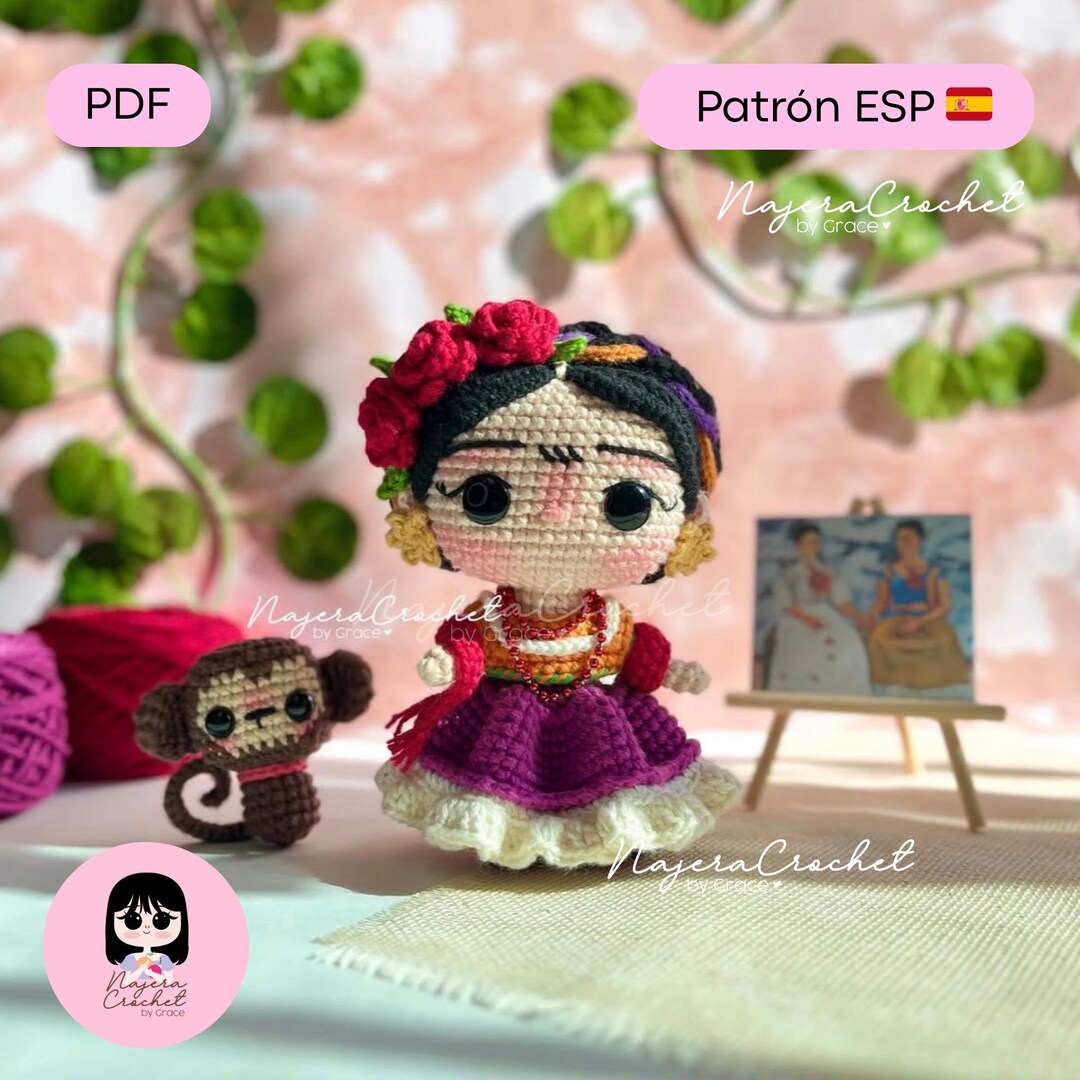 Famous Mexican Painter ESP Crochet Pattern - Etsy
