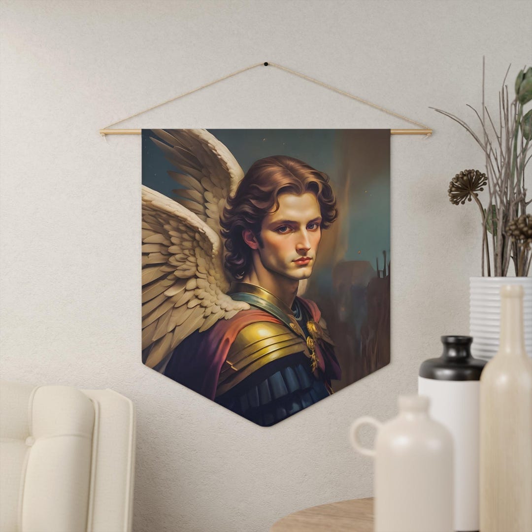 Saint Michael Archangel Pennant, Catholic Banner, Religious Pennant ...