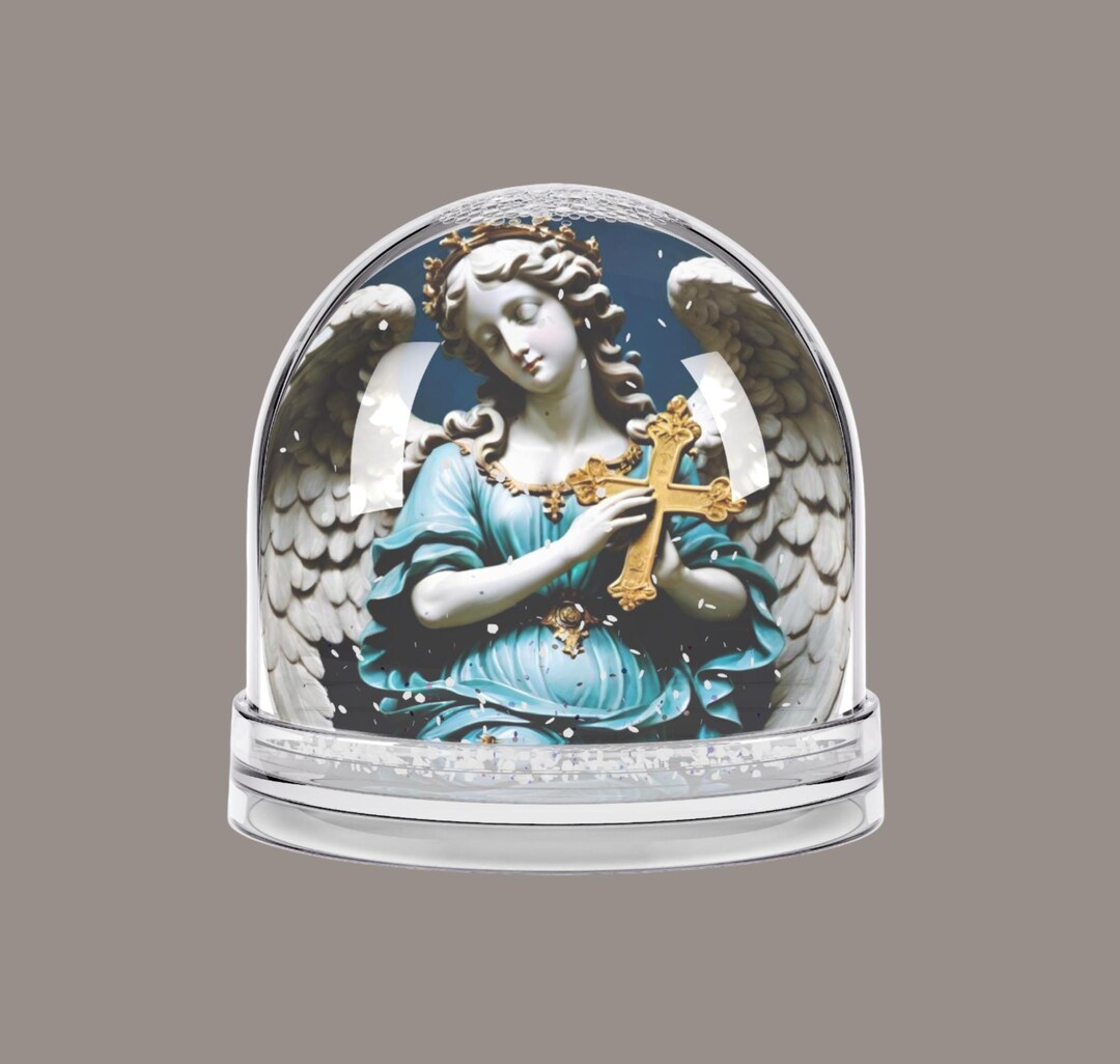 Christian Angel Snow Globe – Religious Spiritual Gift of Faith, Prayer ...