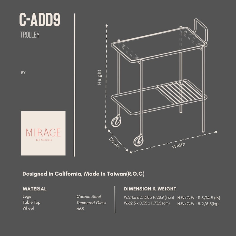Cadd-9 Trolley-olive Green - Etsy