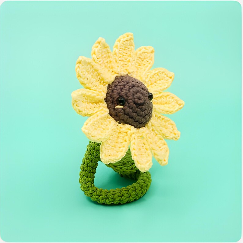 Sunflower Crochet Pattern Low Sew Crochet Pattern Crochet Sunflower ...