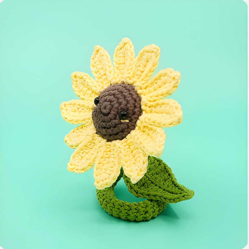 Sunflower Crochet Pattern Low Sew Crochet Pattern Crochet Sunflower ...