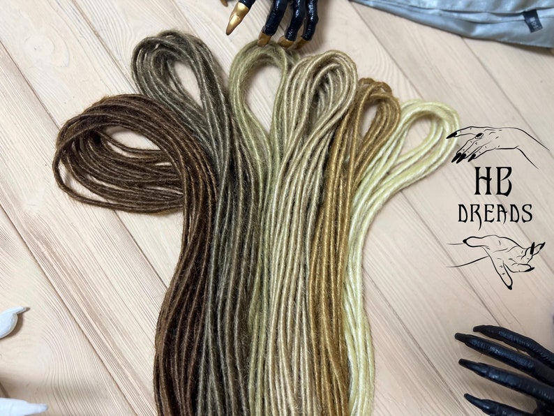 Synthetic Dreadlocks: Thin Twisted Boho Viking Single/double Ended ...