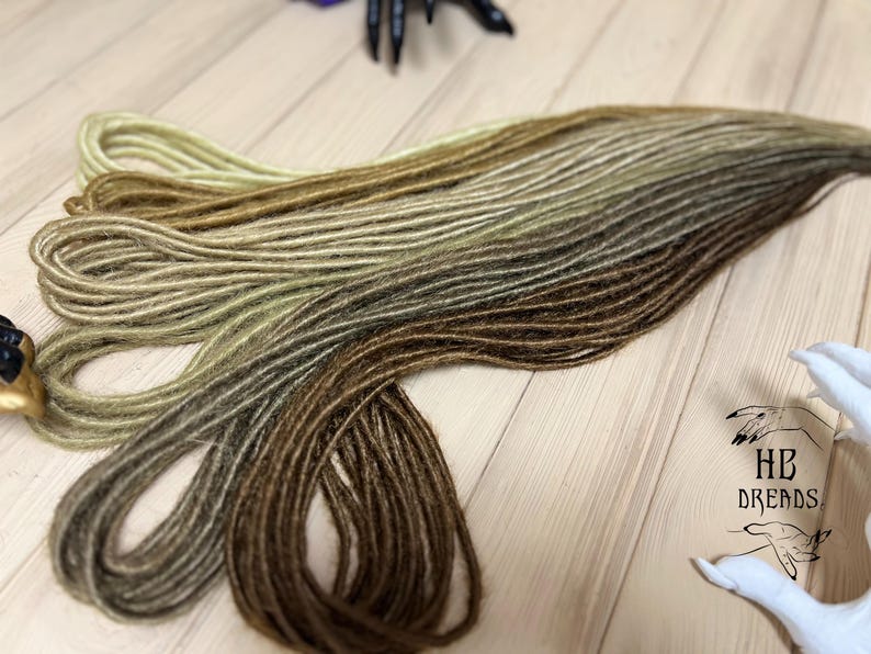 Synthetic Dreadlocks: Thin Twisted Boho Viking Single/double Ended ...