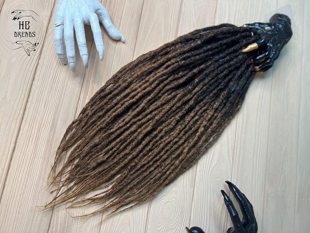 Crochet Brown to Light Brown Dreadlocks - Synthetic Dreads With a ...