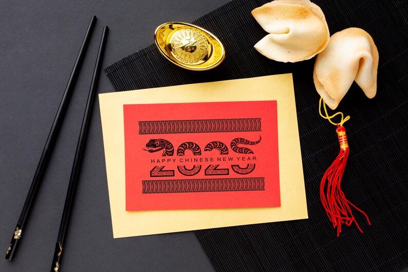 Lunar New Year Snake SVG PNG 2025, Chinese Snake Year, 20 Black and ...
