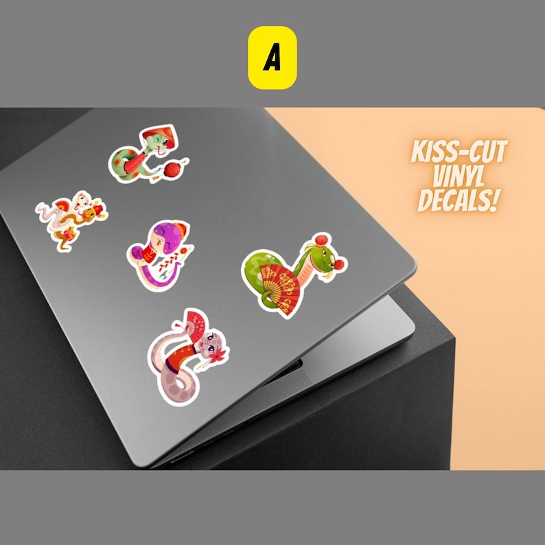 Snake Stickers, Kiss-cut Vinyl Decals Stickers Size Under 3"x4" Pack of ...