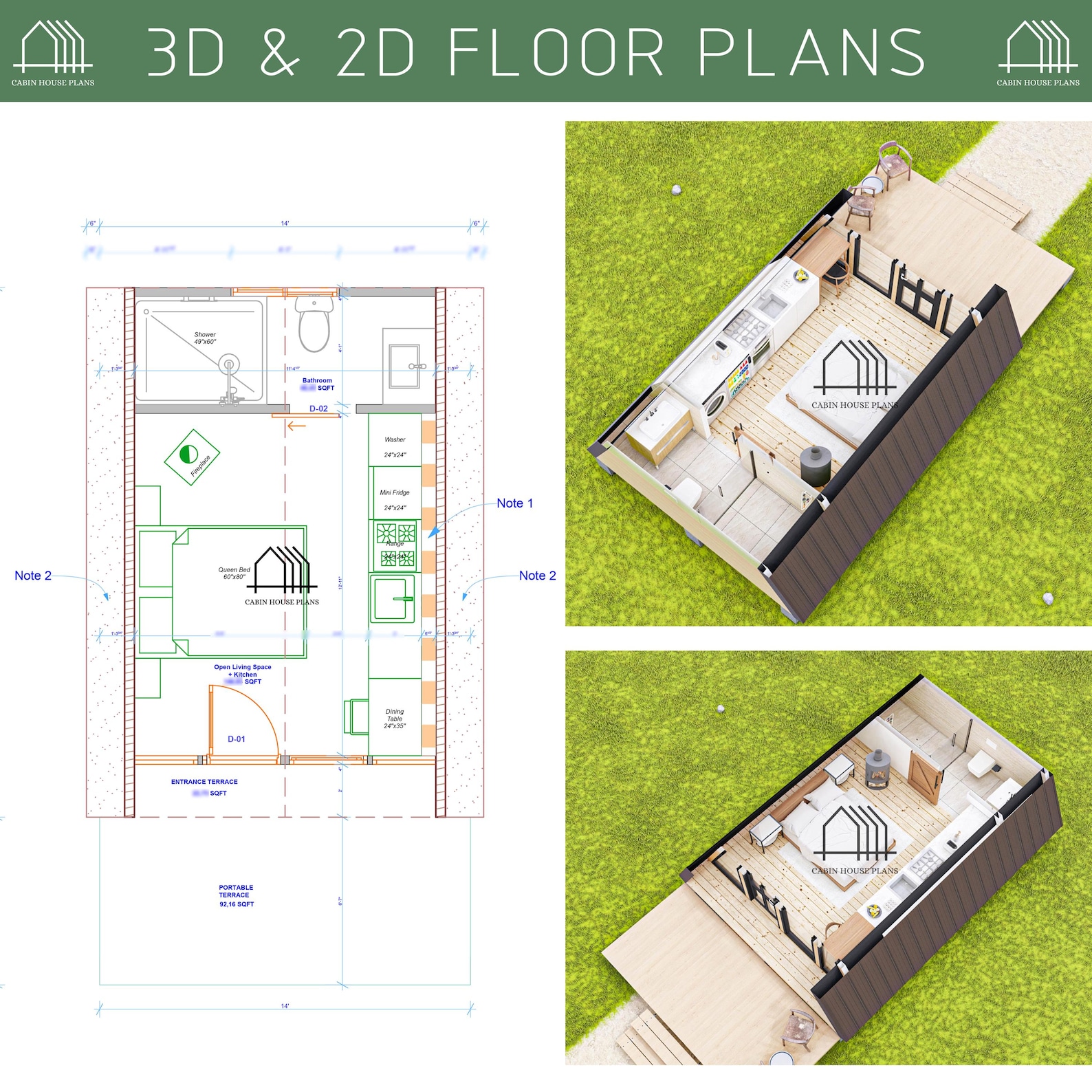 A-frame Cabin Plans 14 X 20, Tiny House DIY, 280 SQFT Cabin, Home ...
