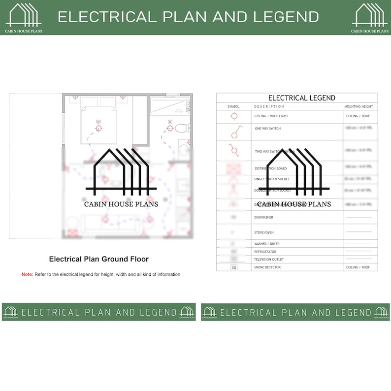Planos de cabañas (18x19), minicasa ADU (PDF) - Etsy España
