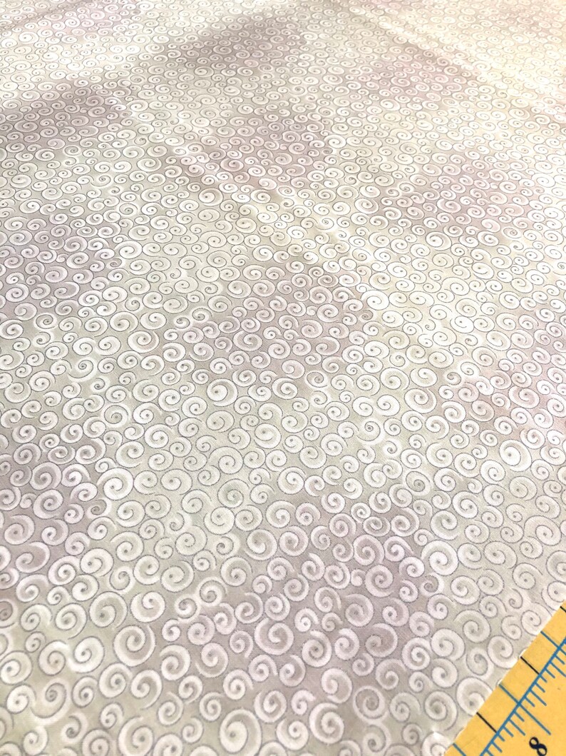 Silver Swirl Print Fabric Blank Quilting Silver Swirl Print | Etsy