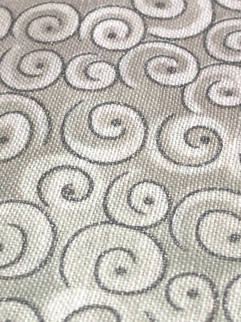Silver Swirl Print Fabric Blank Quilting Silver Swirl Print | Etsy