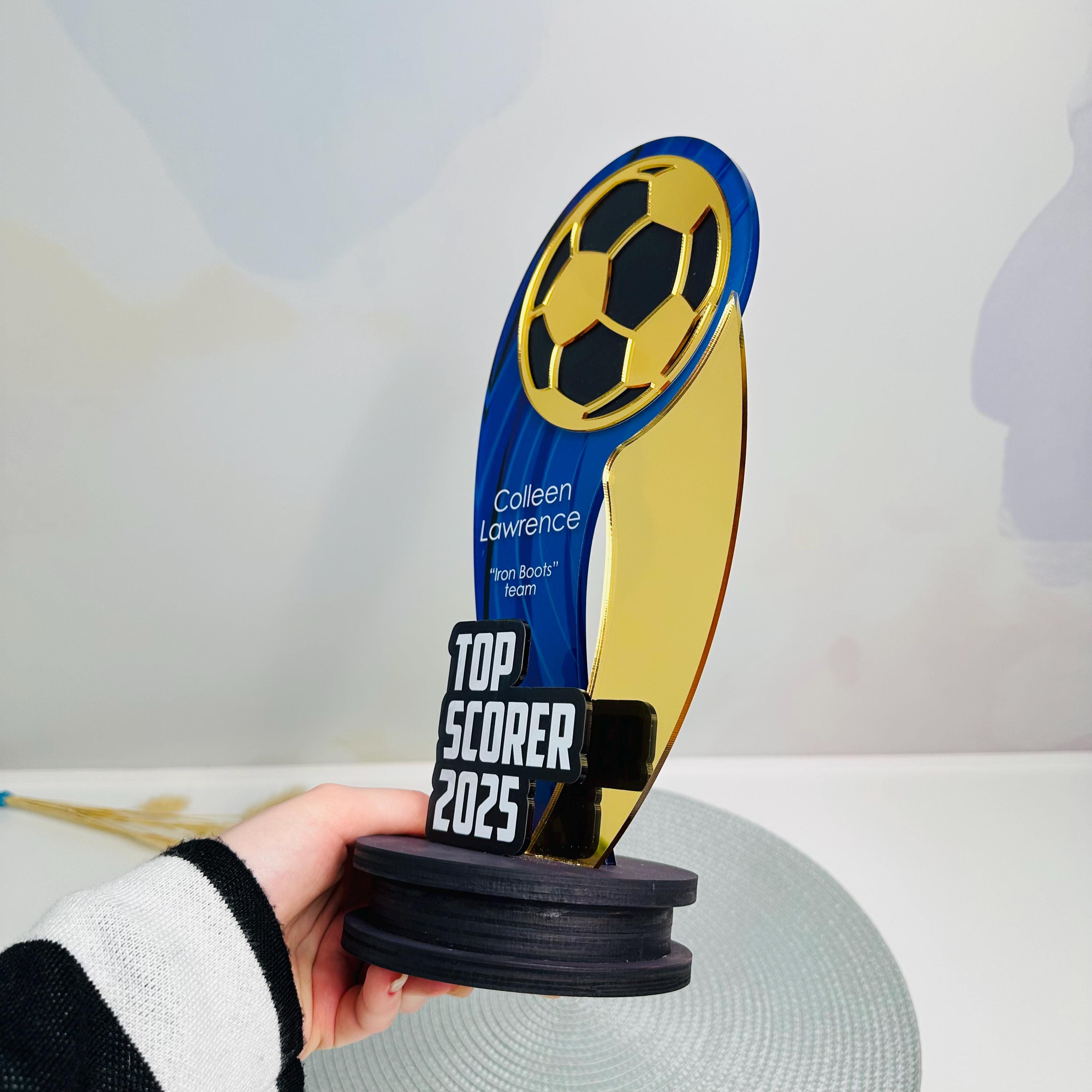 Football Trophy Award, Acrylic Soccer Trophy, Custom Sport Award Stand ...