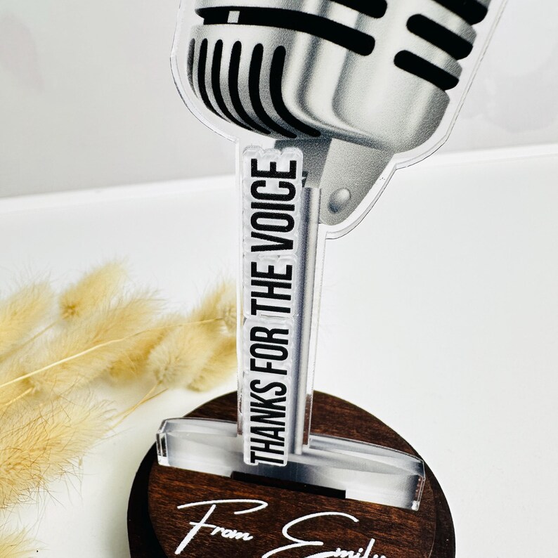 Vintage Microphone Award, Music Trophy, Gift for Musician, Talent Award ...