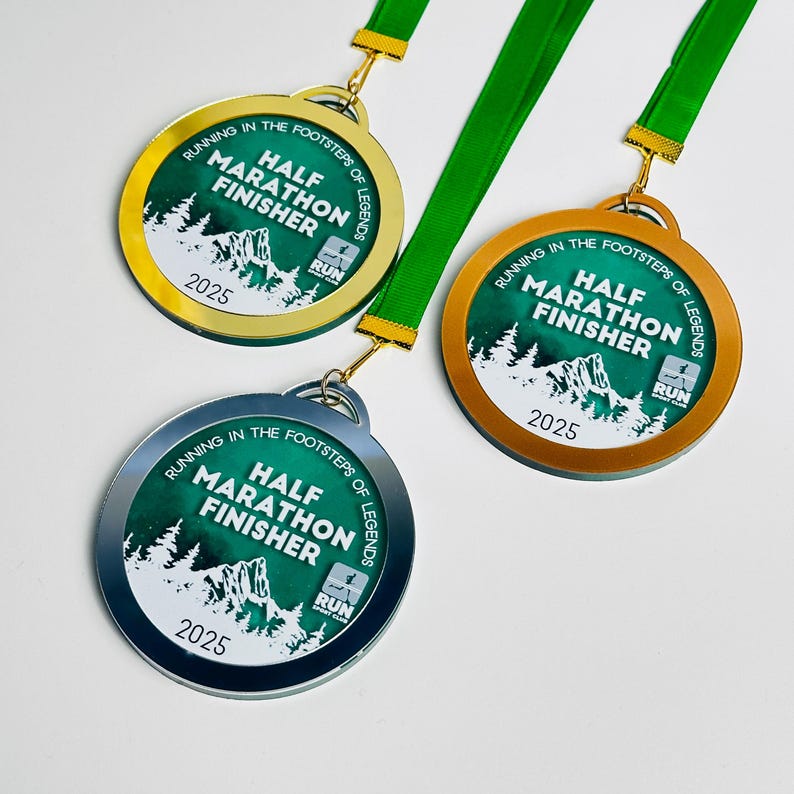 Running Marathon Medal Award, Acrylic Medals for Runners, Custom Sport ...