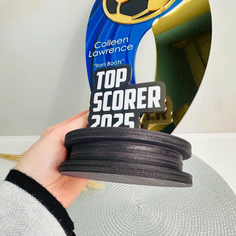 Football Trophy Award, Acrylic Soccer Trophy, Custom Sport Award Stand ...