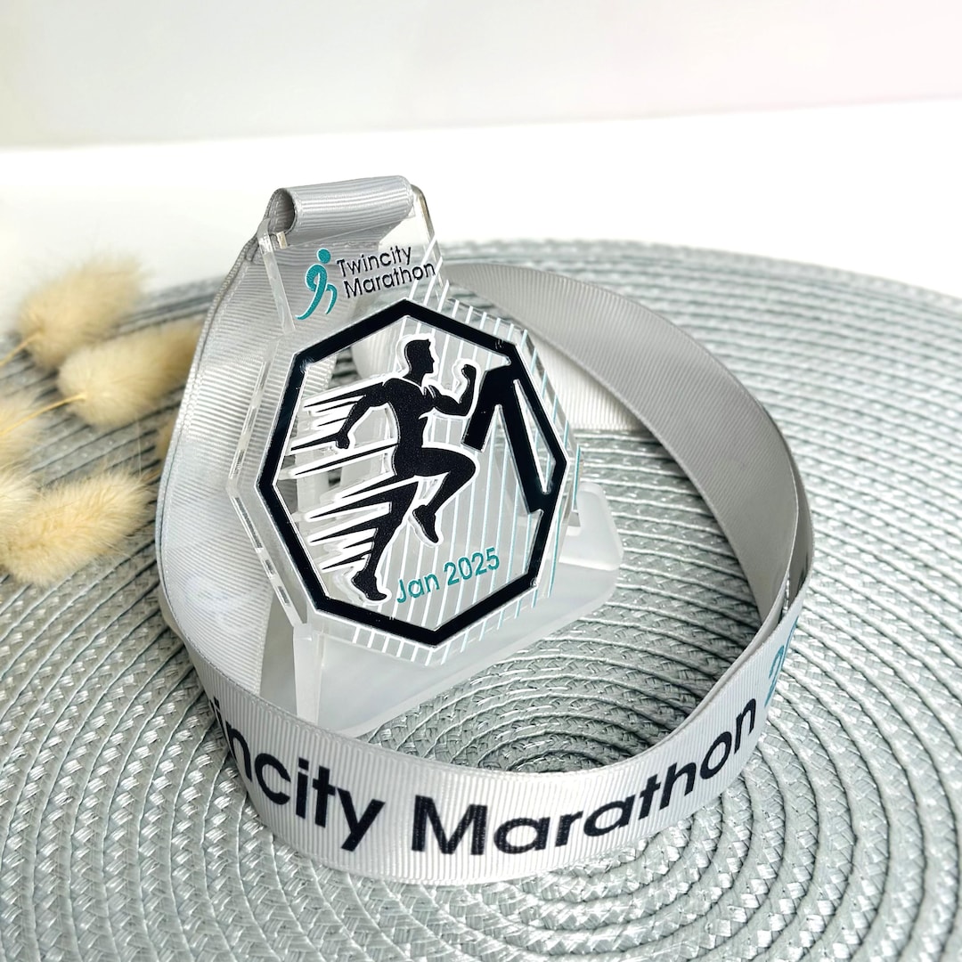 Running Medal Award, Acrylic Medals for Runners, Custom Sport Award ...