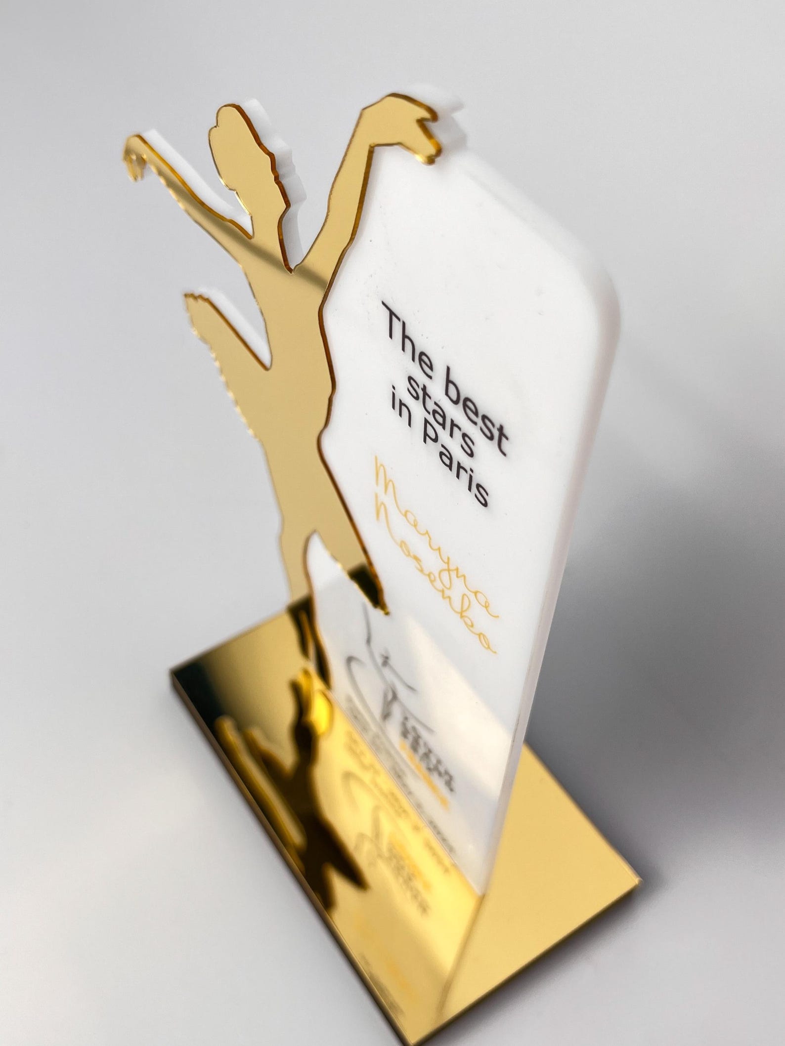 Personalized Dance Award Acrylic Trophy Plaque Custom Sport Trophy ...