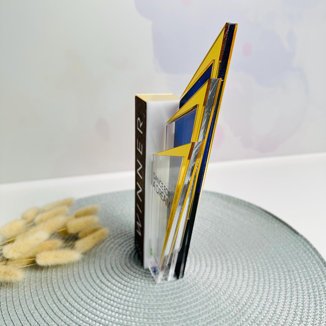 Acrylic Award for Winner, Custom Wooden Dance Trophy Stand, Sport Award ...