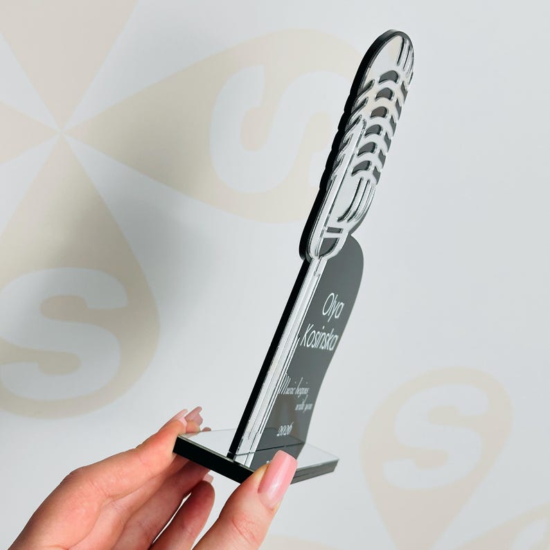 Custom Microphone Trophy Plaque, Personalized Music Award, Singing ...