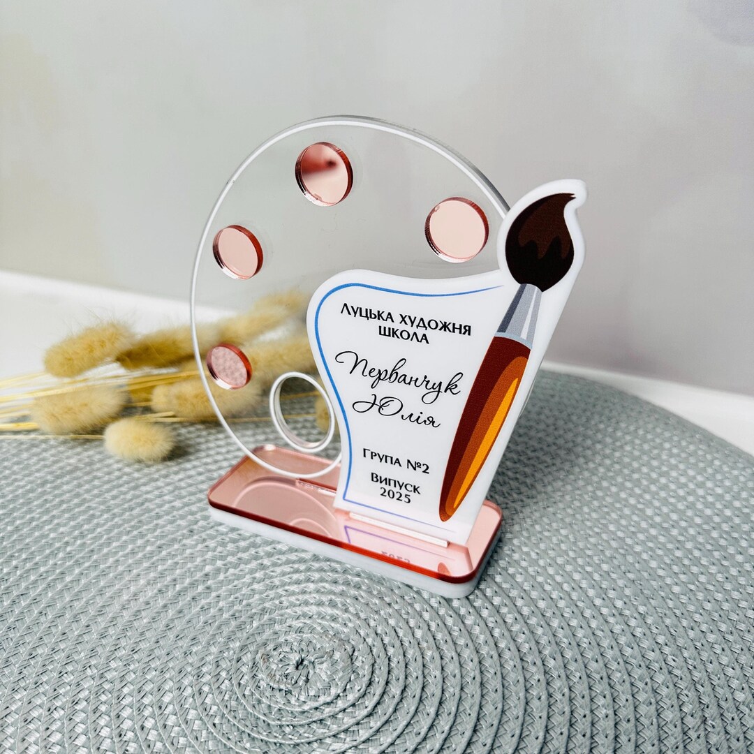 Palette Acrylic Trophy, Artist Award, Drawing and Painting Award ...