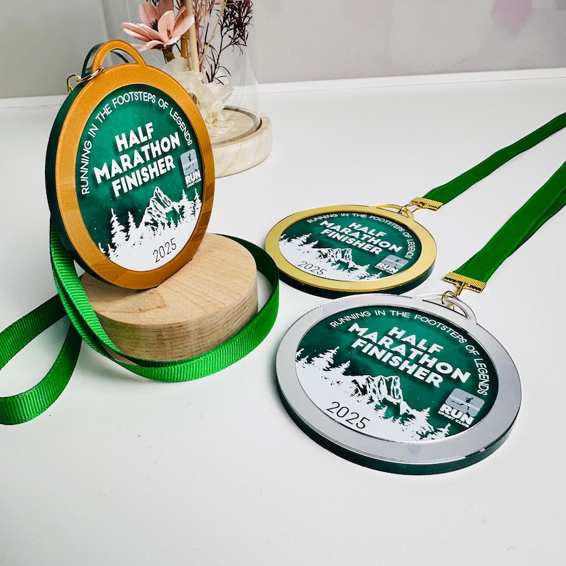 Running Marathon Medal Award, Acrylic Medals for Runners, Custom Sport ...