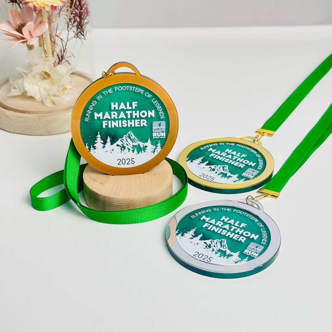 Running Marathon Medal Award, Acrylic Medals for Runners, Custom Sport ...