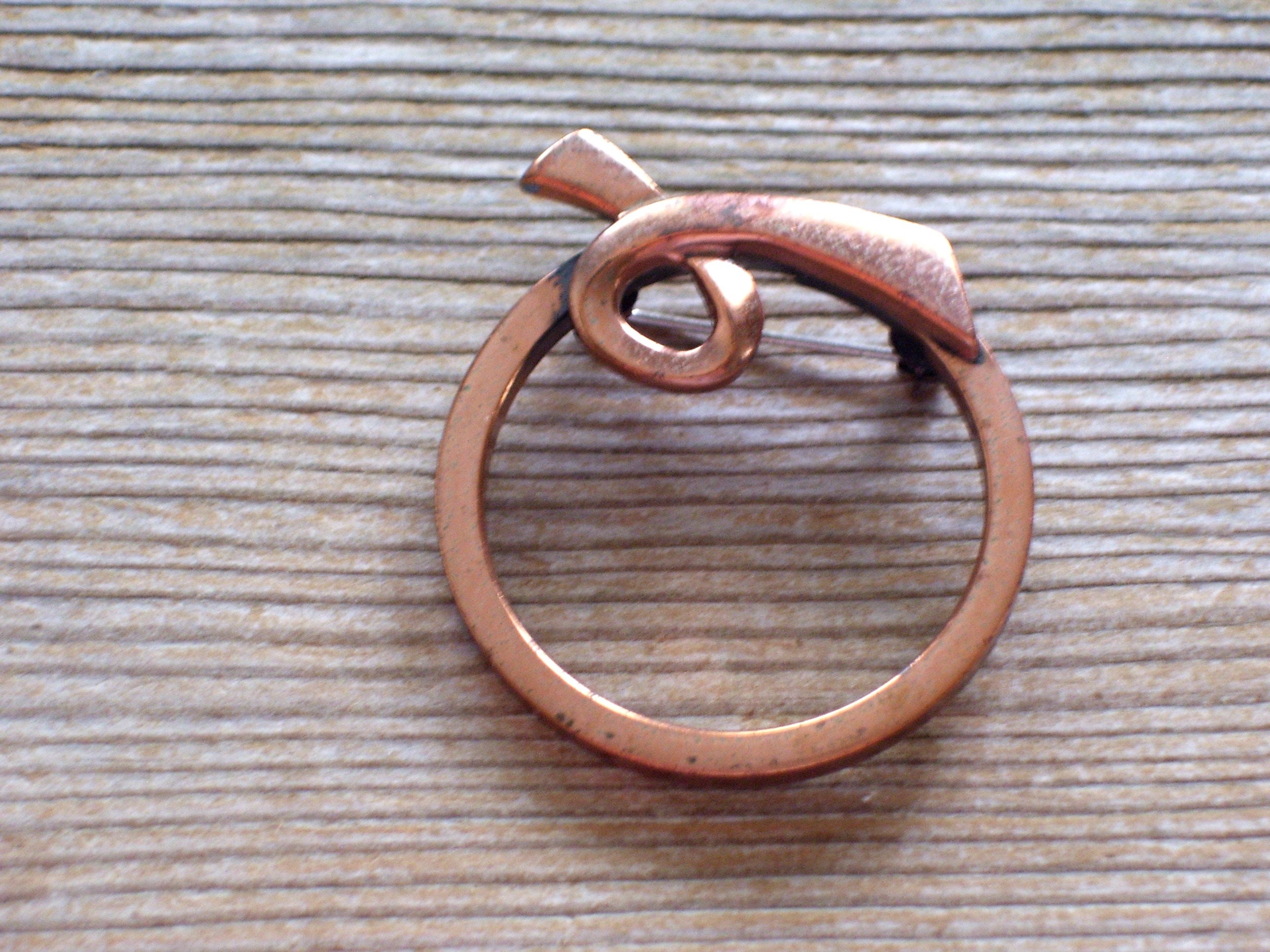 Vintage RENOIR Copper DEVOTION Pin Renoir Pin Brooch Renoir - Etsy
