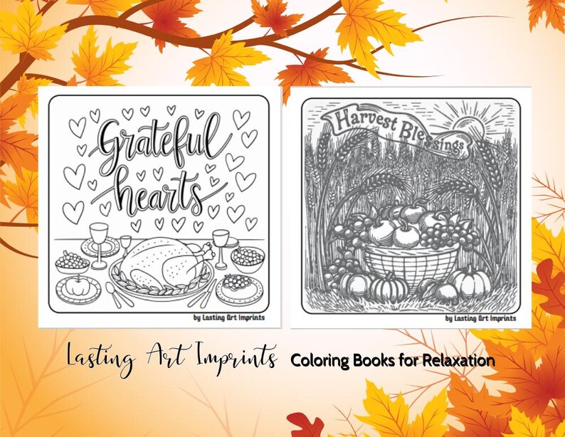 Coloring Book Thanksgiving Coloring Pages SET ONE 06 Cozy Fall ...