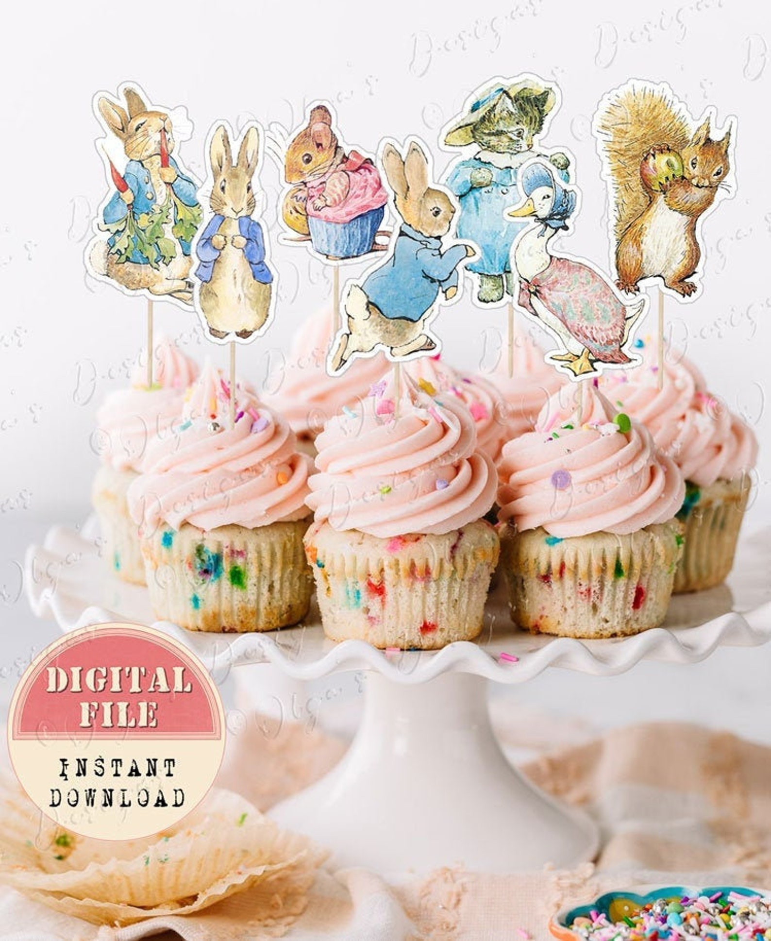 Peter Rabbit Cake Toppers Peter Rabbit Birthday Party Peter - Etsy Canada
