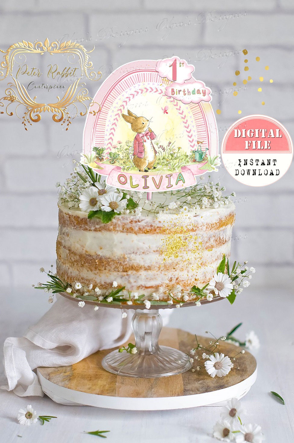 Peter Rabbit Cake Topper Peter Rabbit 1st Birthday | Etsy Canada