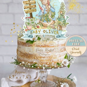 Peter Rabbit BIG Cake Toppers, Peter Rabbit Birthday Party, Peter ...