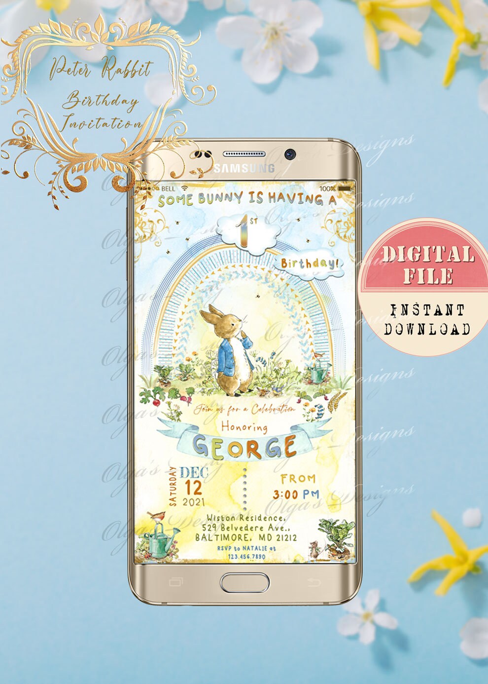 Peter Rabbit Birthday Invitation Peter Rabbit Birthday Party - Etsy Canada