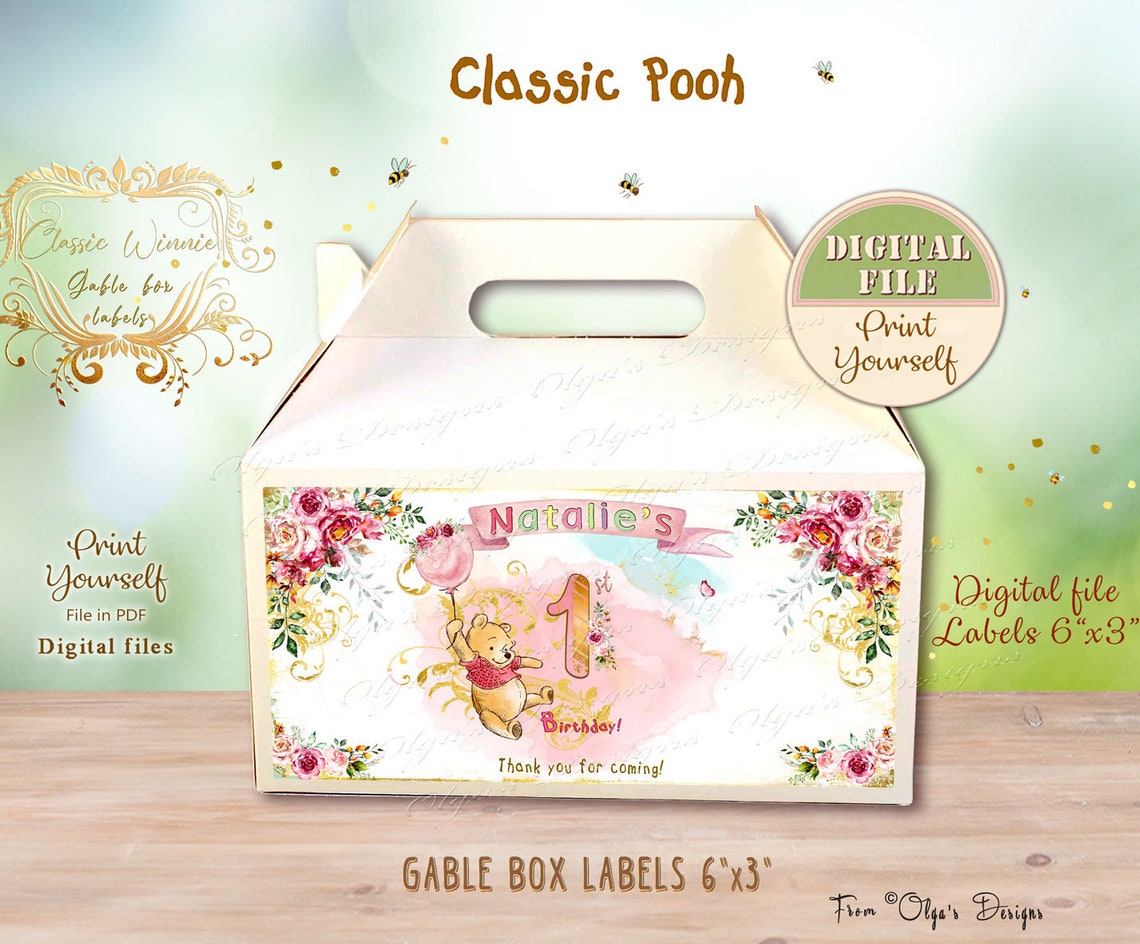 Classic Winnie the Pooh Potato Chip Bag Personalized Pooh - Etsy