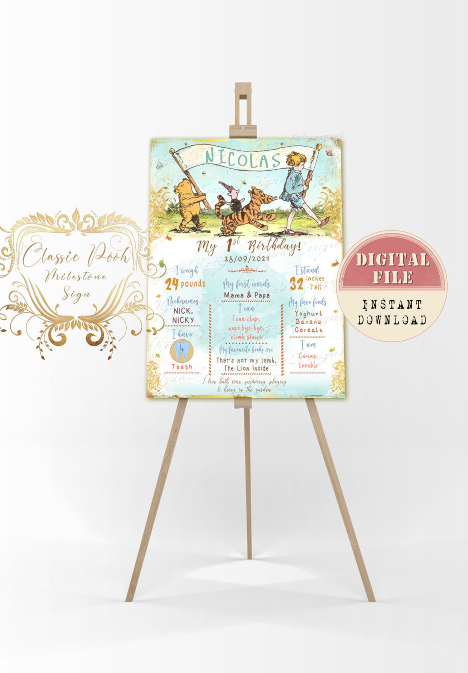 Classic Winnie the Pooh Potato Chip Bag Personalized Pooh - Etsy