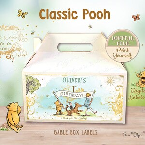 Classic Winnie the Pooh Potato Chip Bag, Personalized Pooh Birthday ...