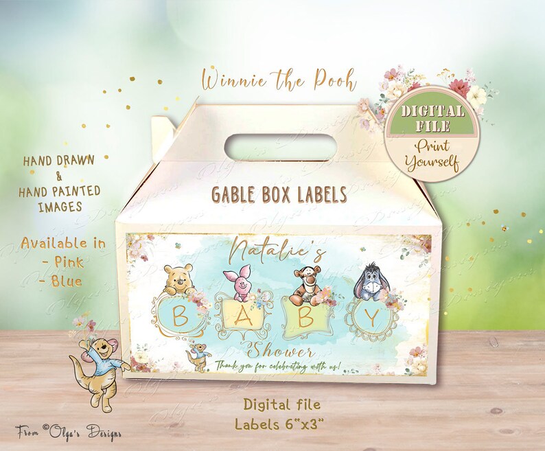Classic Winnie the Pooh Baby Shower Welcome Sign, Winnie the Pooh Baby ...