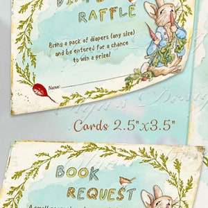 Peter Rabbit Baby Shower Invitation Bundle Pack, Beatrix Potter Book ...