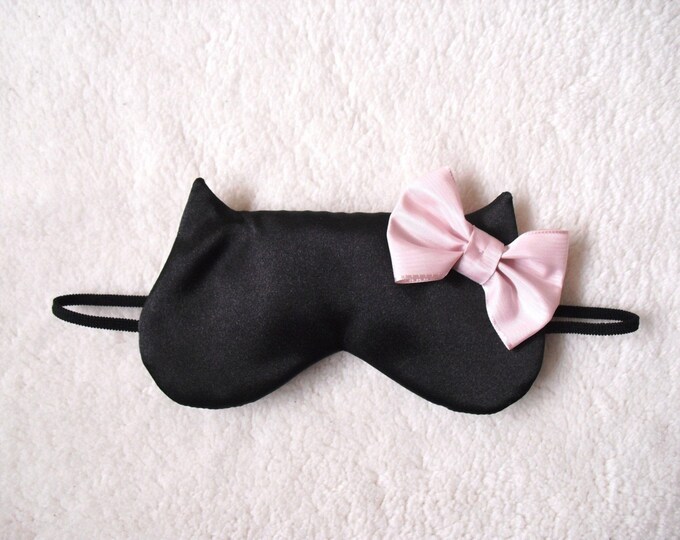 Big Bow Cat Sleep Eye Mask - Etsy