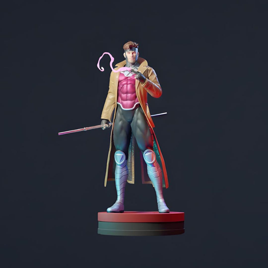 Gambit Marvel STL File, 3D Digital Printing STL File for 3D Printers ...