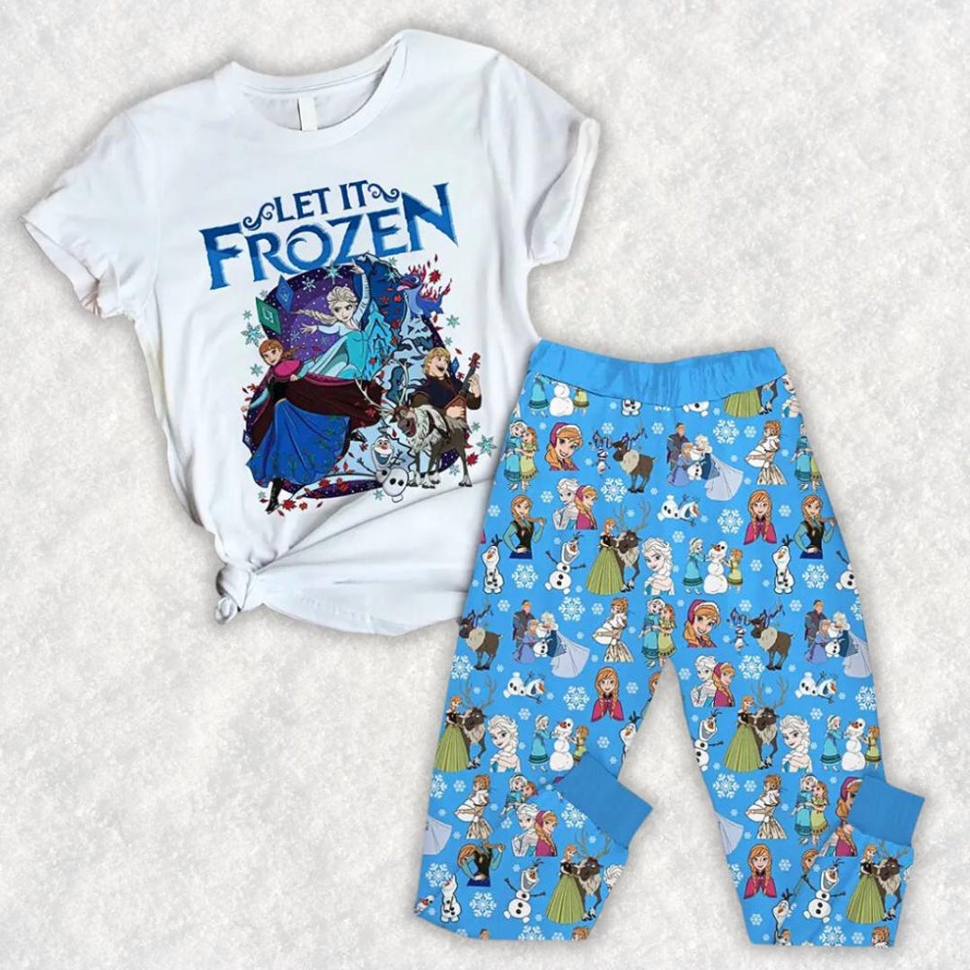 Frozen Elsa Let It Frozen Pajamas Set, Disney Princess Pajamas, 2024 ...