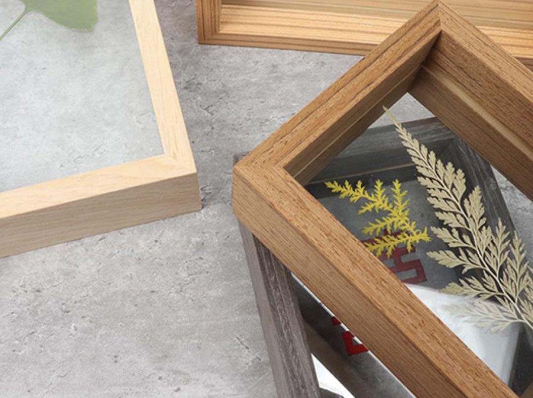 Large Double Glass Wooden Picture Frame Photo Frame A4 - Etsy